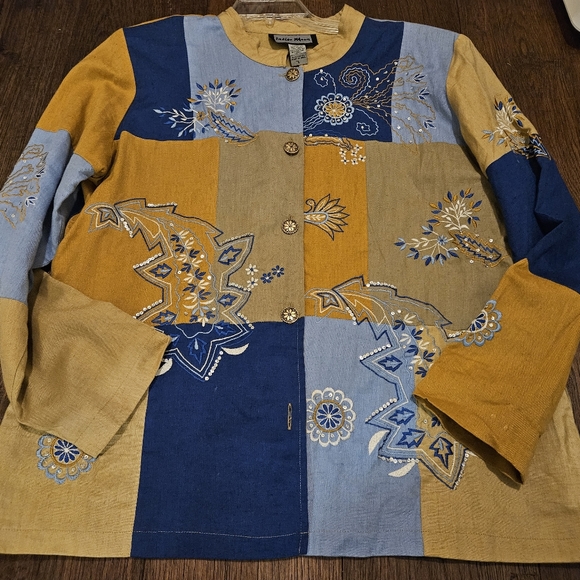 indigo moon | Jackets & Coats | Indigo Moon Womens Sequins Padded ...